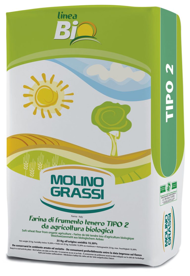 Farina Bio Tipo 2 Macinata a Pietra (25 kg) - Molino Grassi