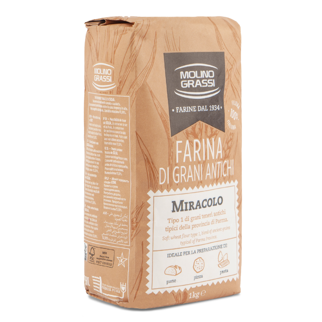 Linea Miracolo: Farina di grani antichi - Molino Grassi