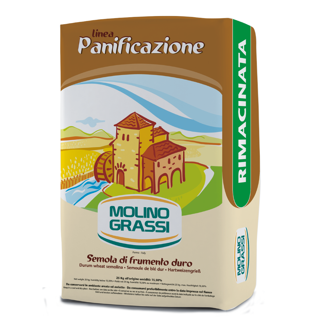 Semola Rimacinata (25 kg) - Molino Grassi