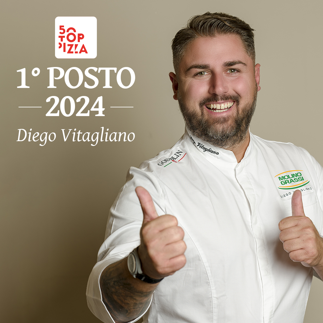 Diego Vitagliano 1st place at 50 Top Pizza - Molino Grassi