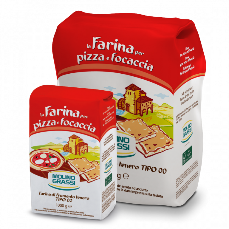 Farina 00 Pizza e Focaccia (1/5 kg) - Molino Grassi