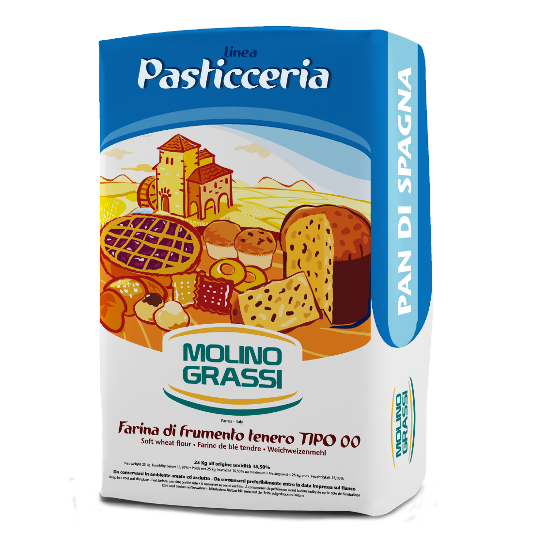 Farina 00 Pan di Spagna (15 kg) - Molino Grassi