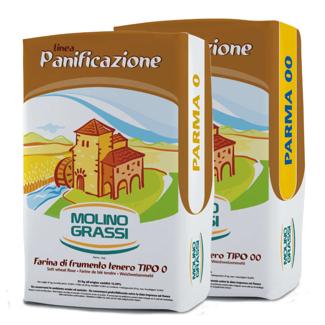 Farina 0 e 00 Parma (25 kg) - Molino Grassi