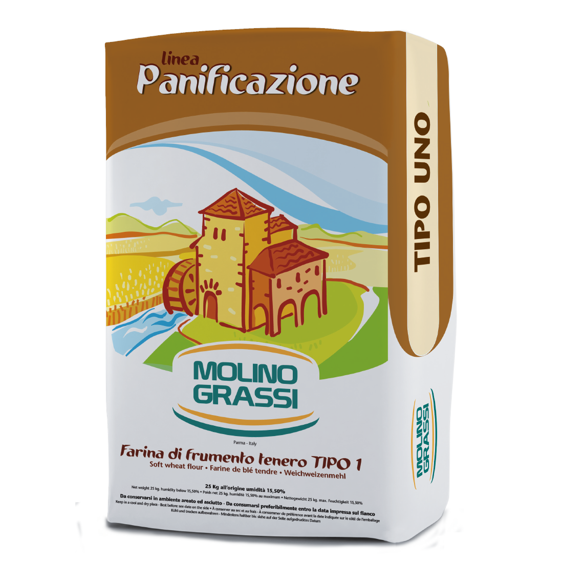 Farina Tipo Uno Forte (25 kg) - Molino Grassi